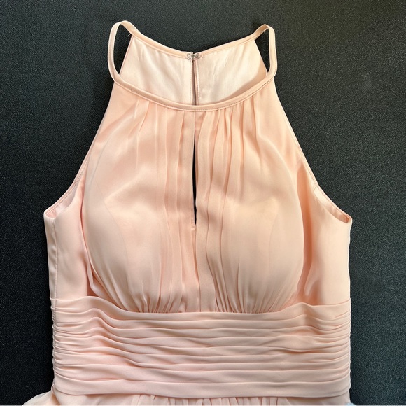 Azazie | Dresses | Nwot Azazie Pink Empire Waisted Sleeveless Maxi ...